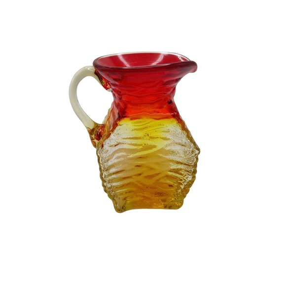 Pilgrim | Accents | Vintage Miniature 96s Pilgrim Amberina Glass Rock ...